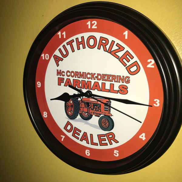 Farmall Tractor Clock - Etsy