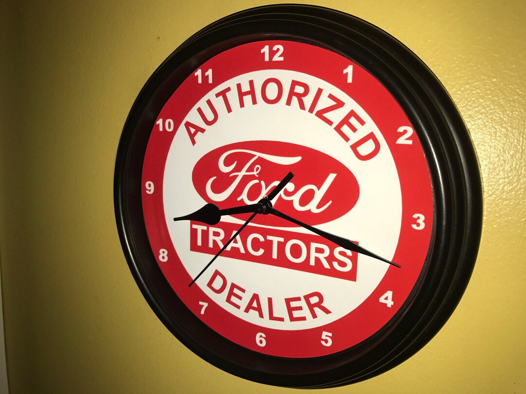 Ford Authdealer Farm Tractor Barn Logo Garage Bar Advertising Man Cave ...