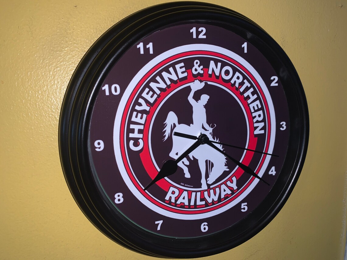 Cheyenne & Northern Railway Railroad Train Station Bar Advertising Man ...