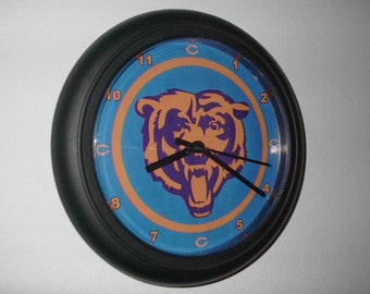 Chicago Bears Wall Clock - Etsy