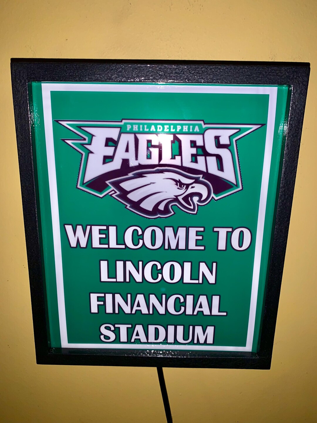 Philadelphia Eagles Football Stadium Bar Advertising Man Cave Lighted ...