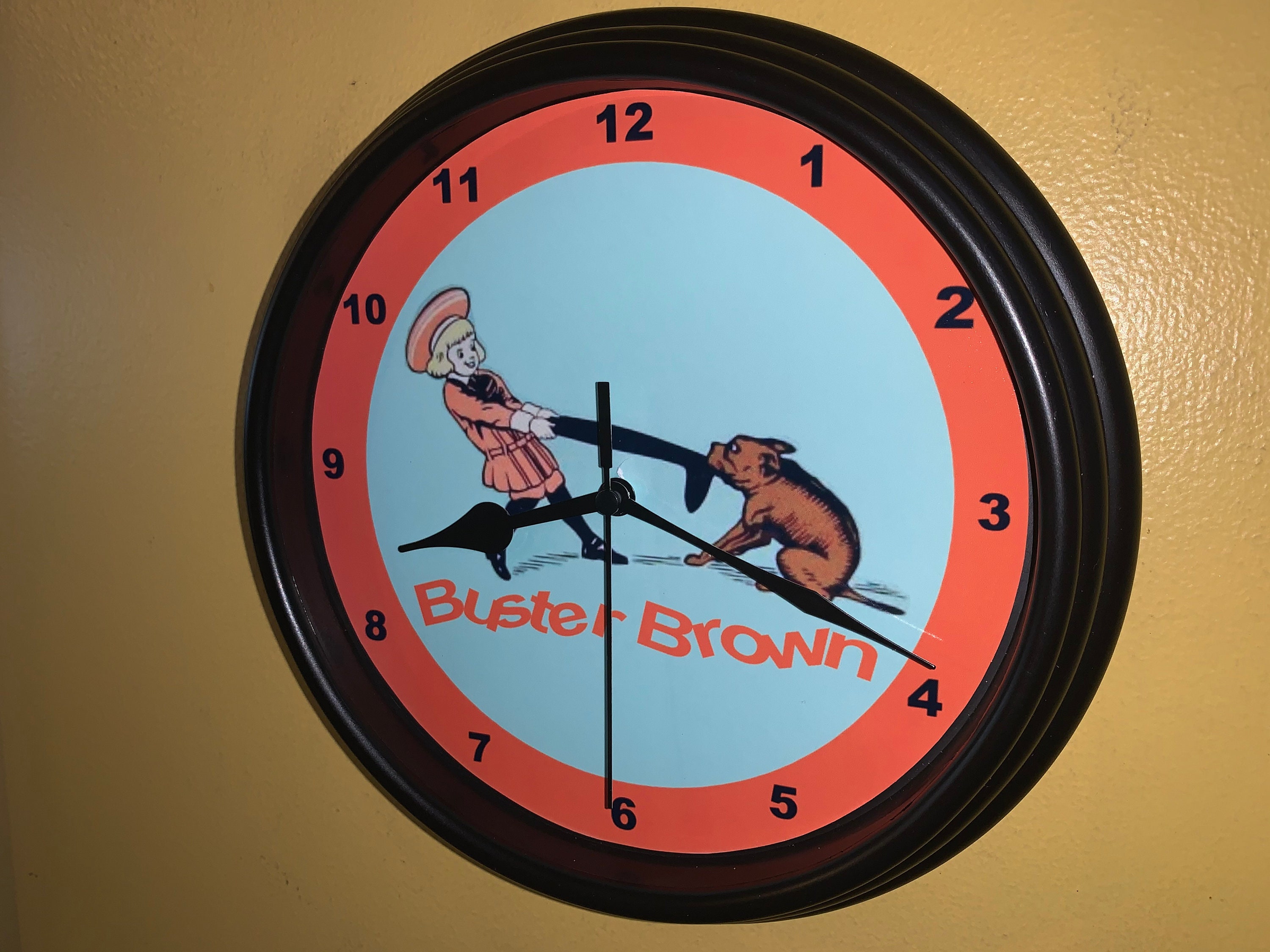 Buster Brown Shoes Cobbler Store Bar Advertising Wall Clock Sign - Etsy