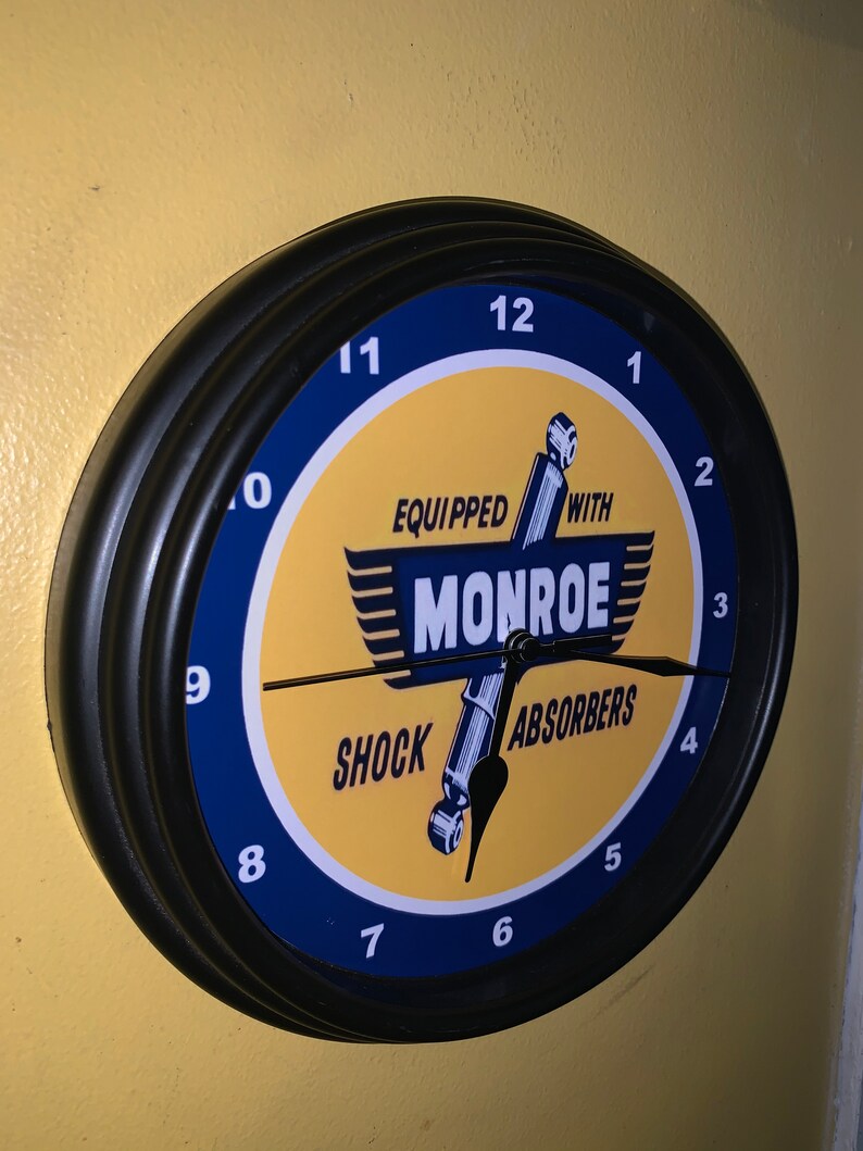 Monroe Shocks Gas Service Station Mechanic Garage Bar Advertising Wall ...