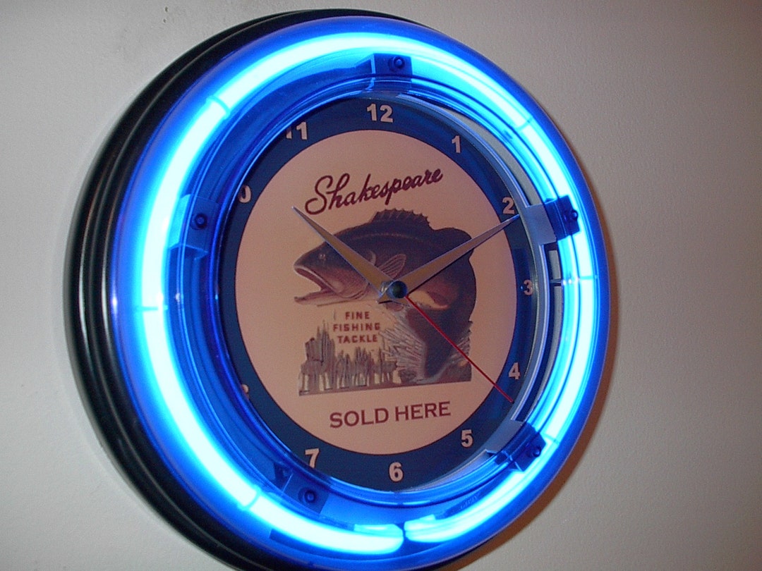 Shakespeare Fishing Tackle Lure Bait Shop Garage Bar Advertising Man ...