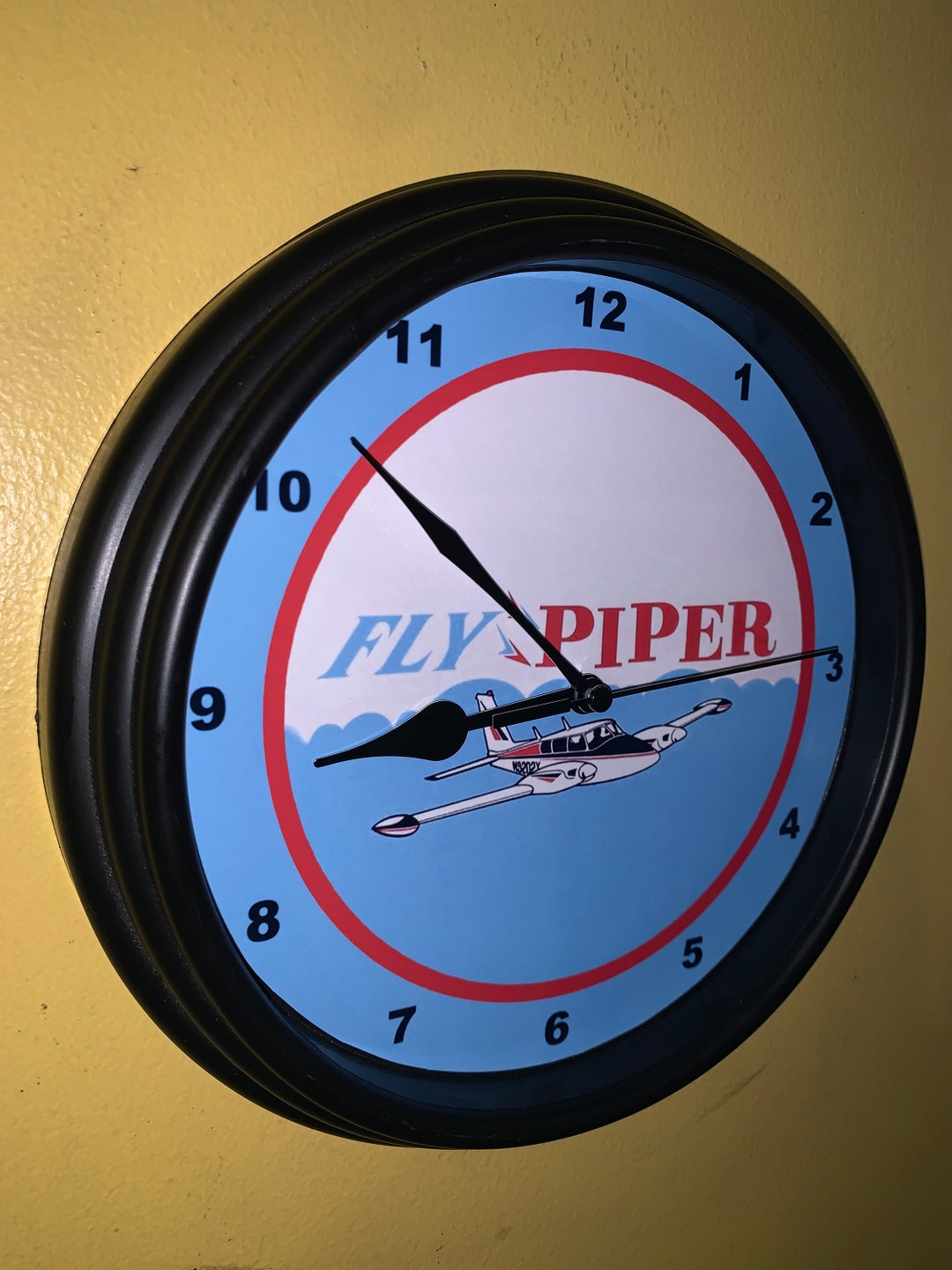 Fly Piper Aircraft Airplane Pilot Hangar Bar Garage Advertising Man ...