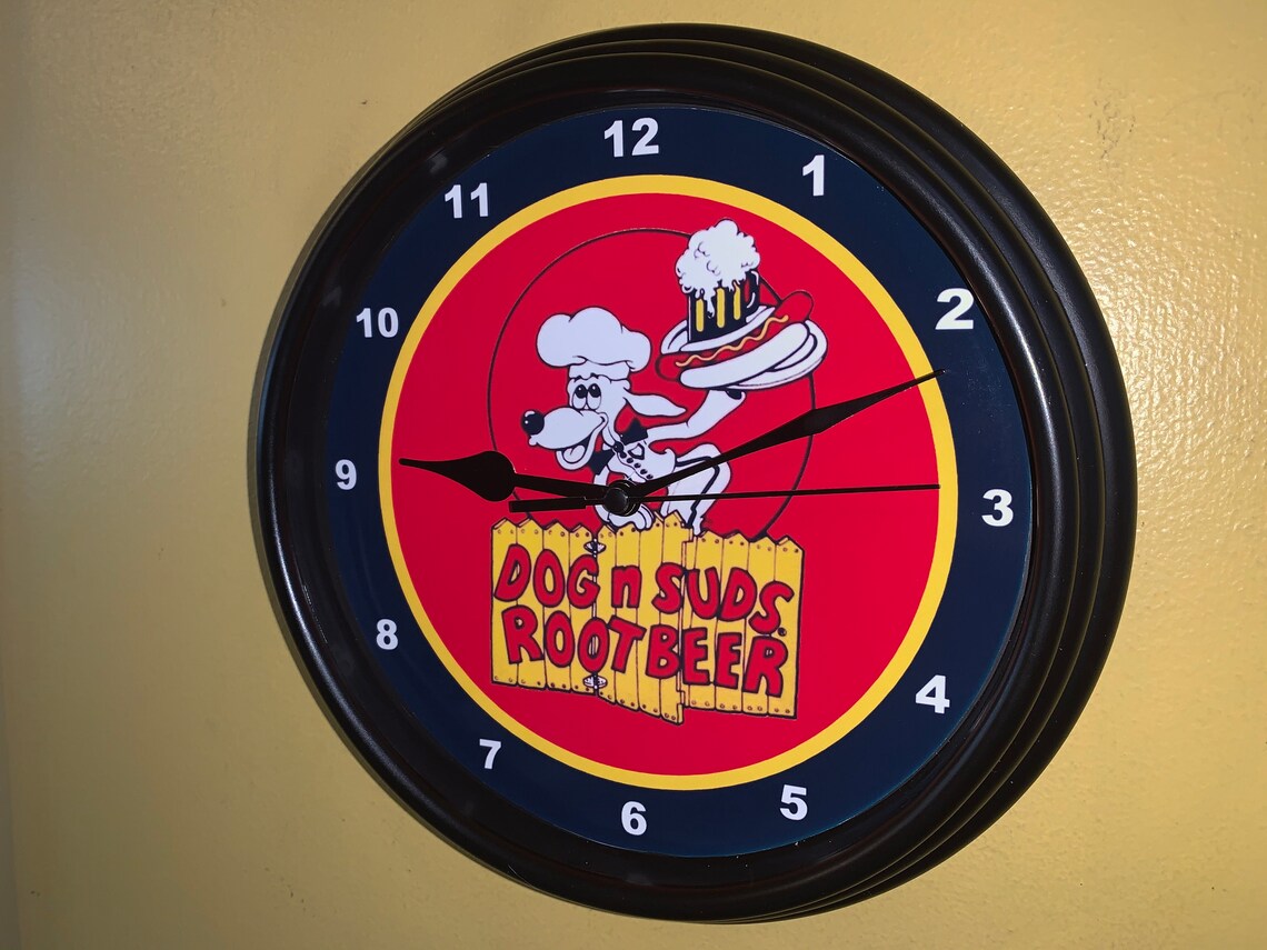 Dog N Suds Root Beer Soda Fountain Diner Kitchen Bar Advertising Wall ...