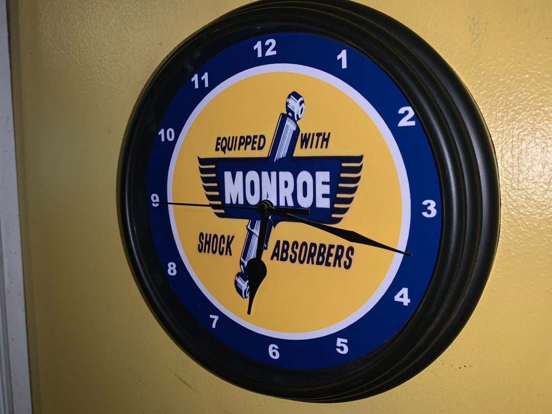 Monroe Shocks Gas Service Station Mechanic Garage Bar Advertising Wall ...