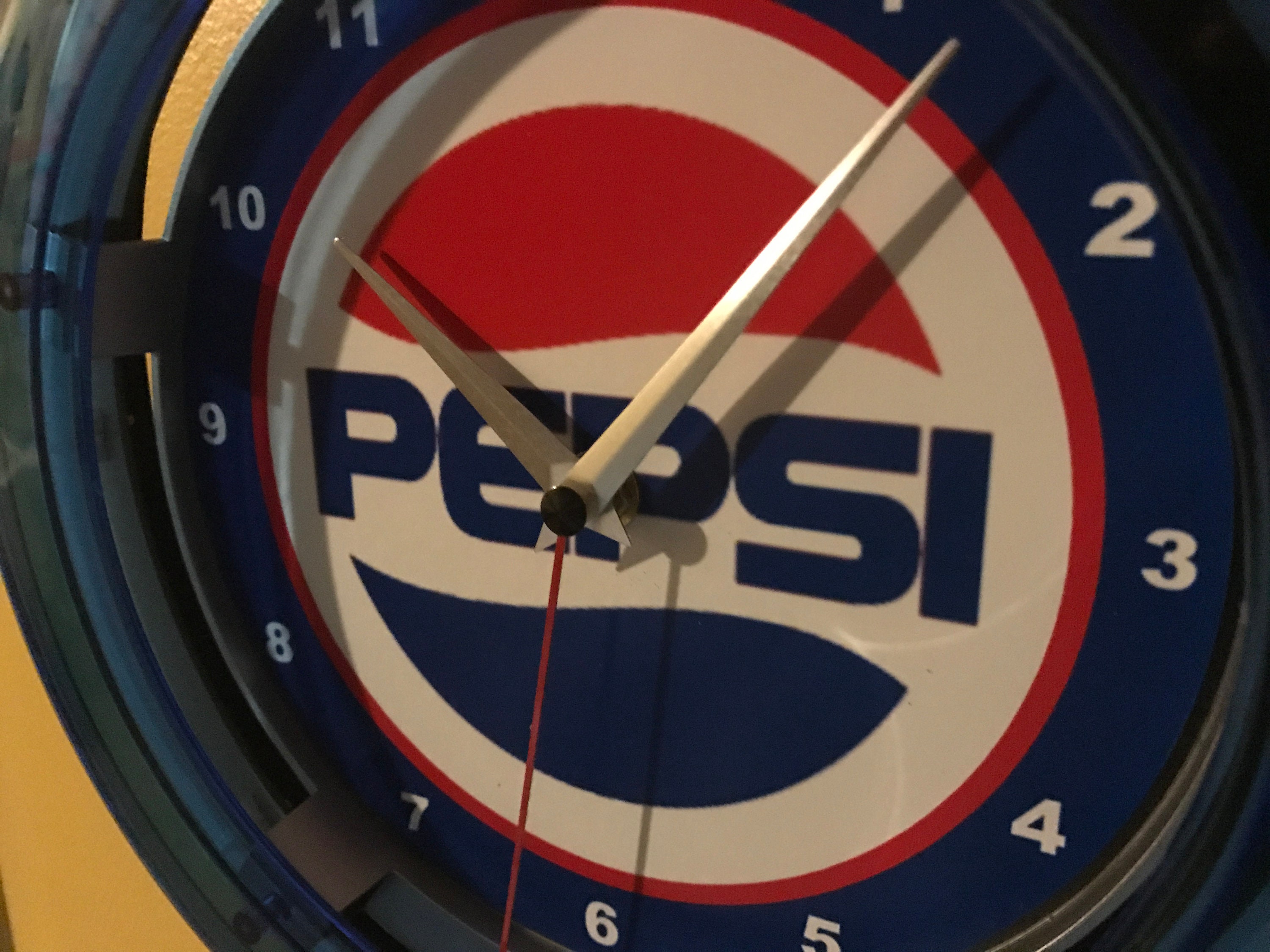 Pepsi Cola 80's Logo Soda Fountain Diner Bar Advertising Man Cave Blue ...