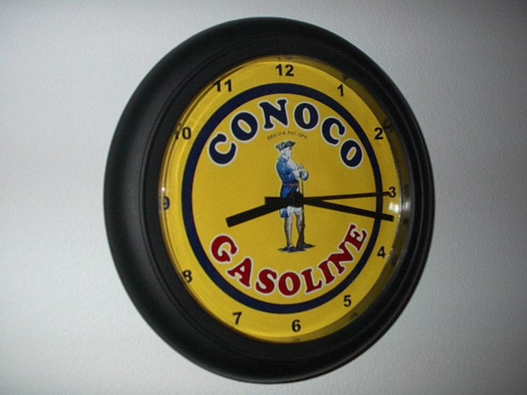 Conoco Motor Oil Gas Service Station Mechanic Garage Bar Advertising ...