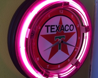 Neon Gas Clock - Etsy