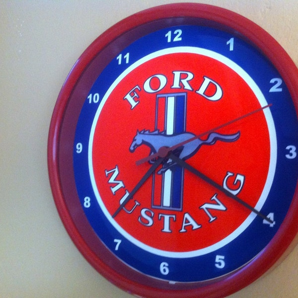 Ford Mustang Neon Wall Clock - Etsy