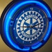 Rotary Club Business Office Advertising Blue Neon Wall Clock Sign - Etsy