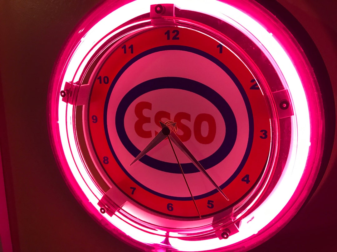 Esso Logo Oil Gas Service Station Garage Bar Advertising Man Cave Neon ...