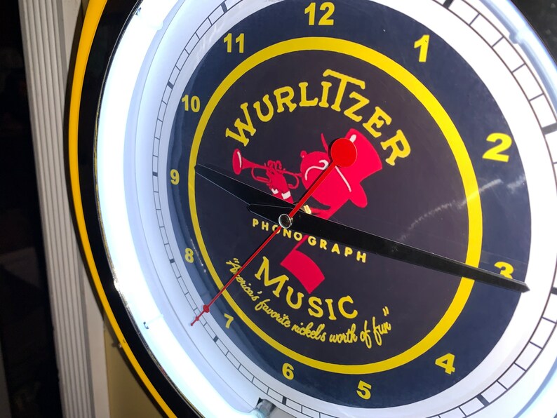 Wurlitzer Jukebox Phonograph Arcade Bar Advertising Man Cave YELLOW ...