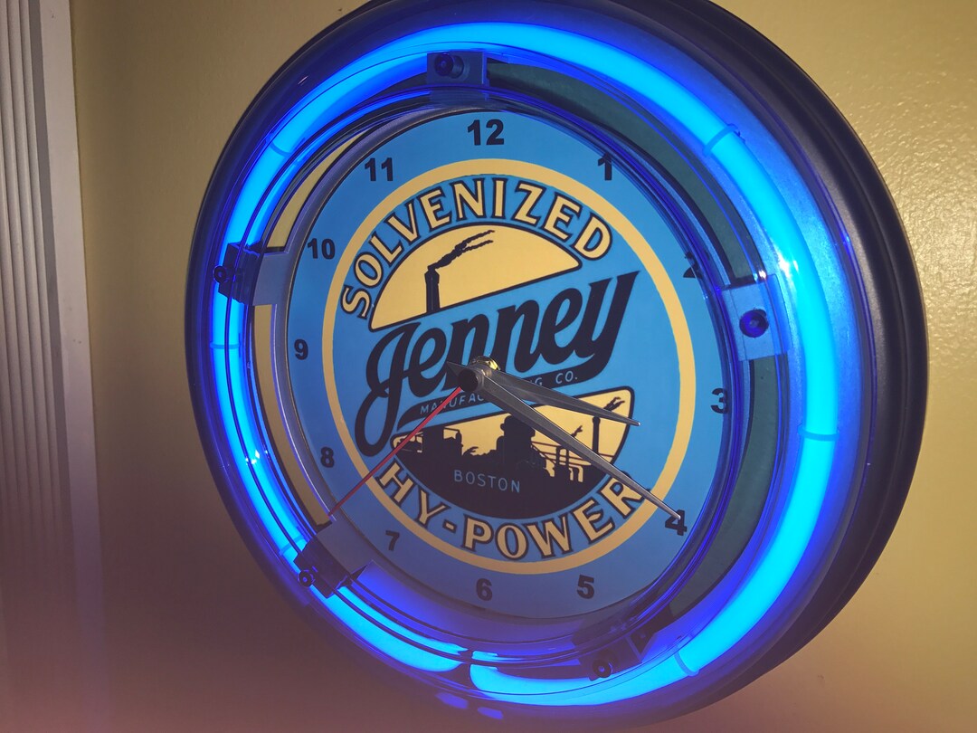 Jenney Hy Power Oil Gas Service Station Garage Bar Advertising Man Cave ...