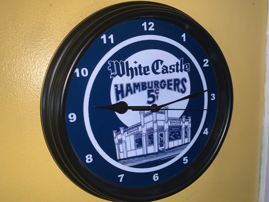 White Castle Slider Hamburger Diner Restaurant Kitchen Advertising Wall ...