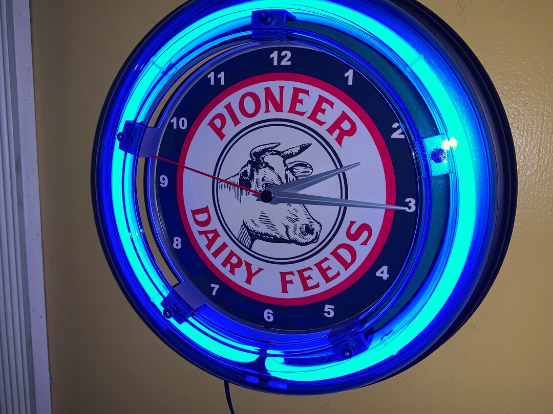 Pioneer Dairy Cow Feed Store Barn Farm Garage Bar Advertising Man Cave ...