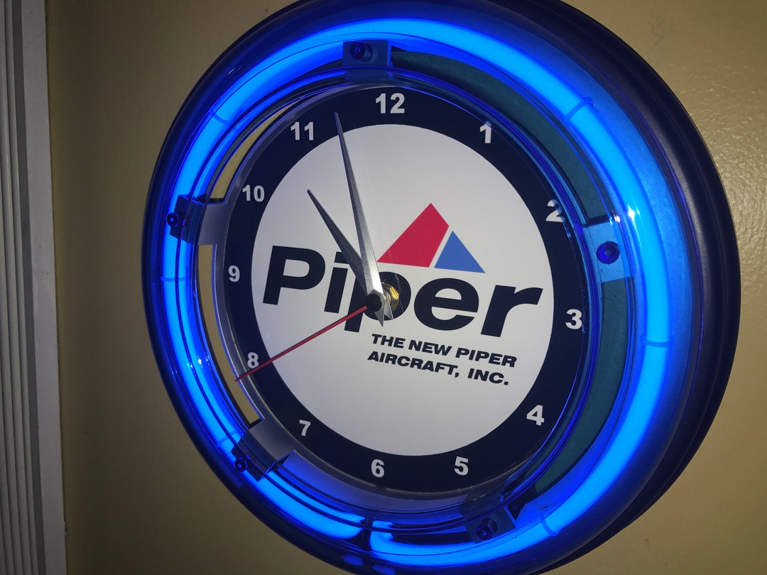 Piper Aircraft Airplane Pilot Hangar Garage Bar Advertising Man Cave ...
