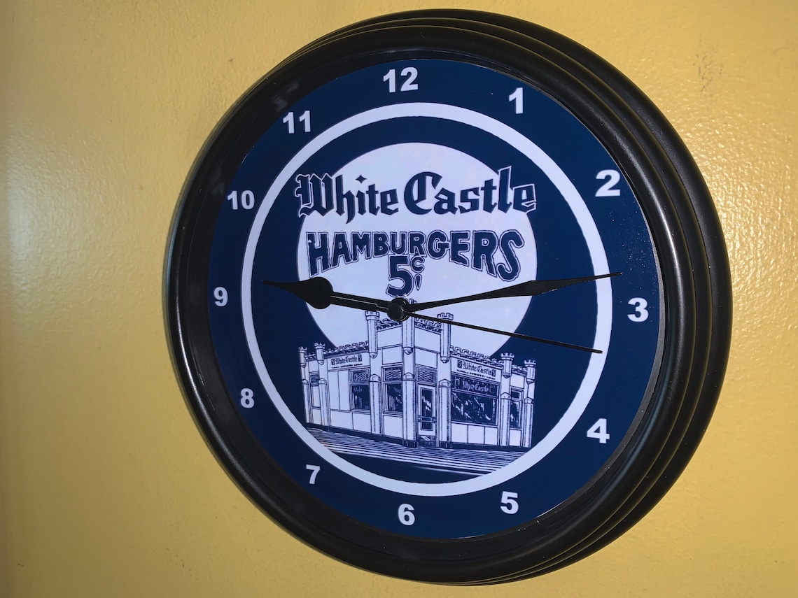 White Castle Slider Hamburger Diner Restaurant Kitchen Advertising Wall ...