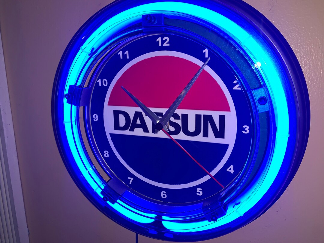 Datsun Oldlogo Motors Auto Mechanic Garage Bar Advertising Man Cave ...
