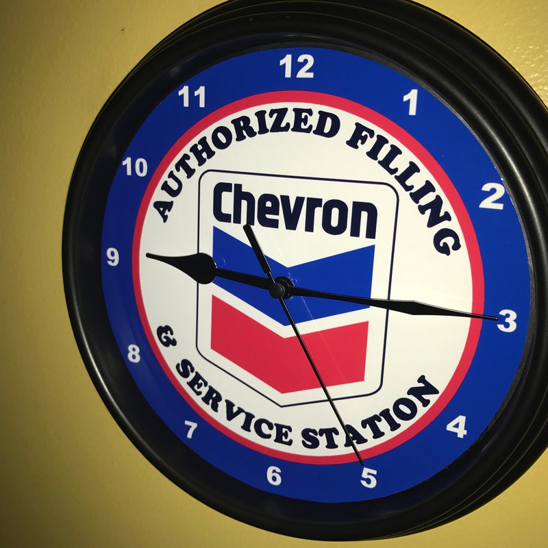 Chevron Wall Clock - Etsy