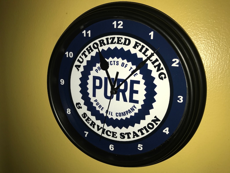 Pure Oil Gas Authfilling Service Station Garage Bar Advertising Man ...