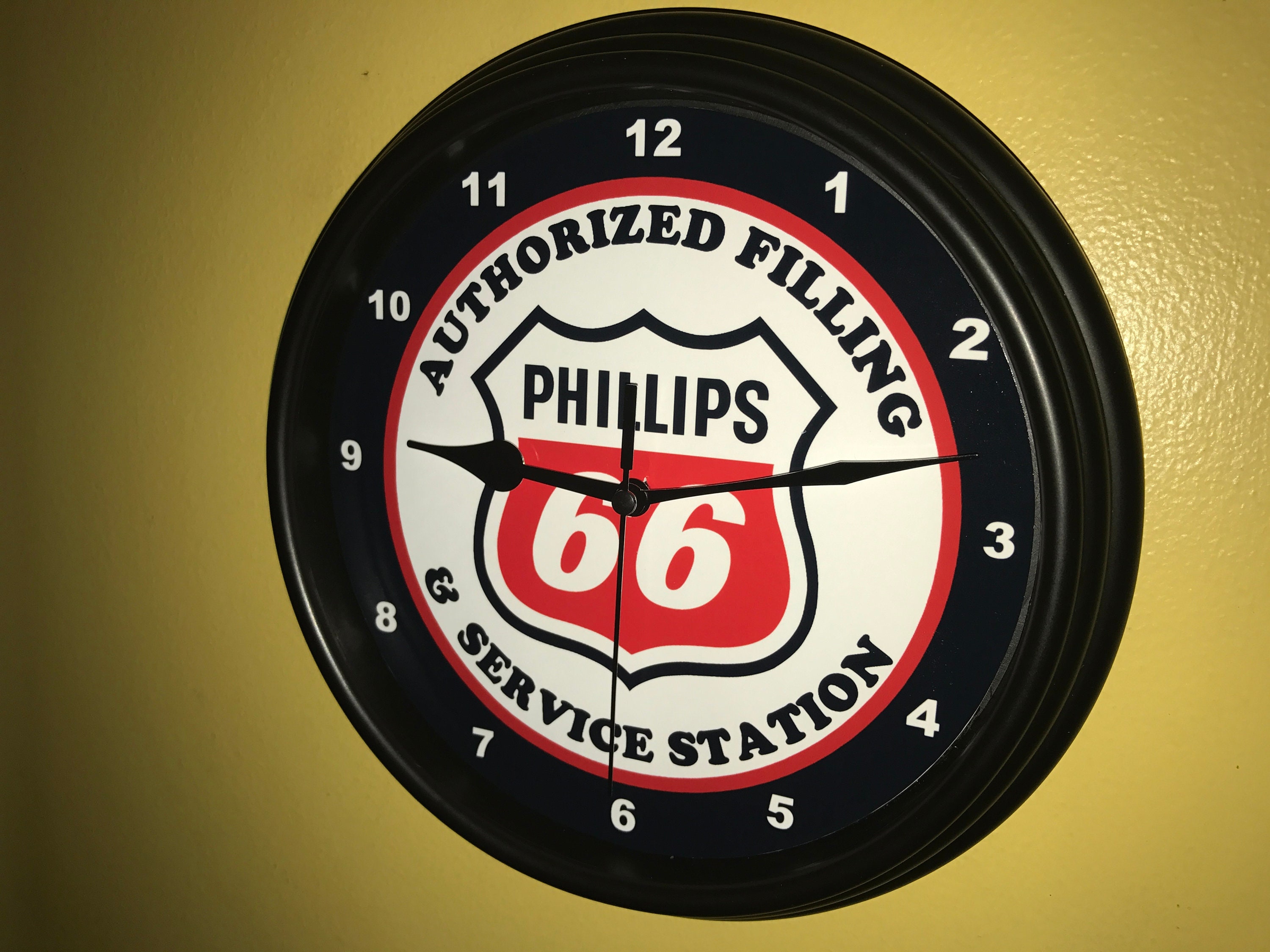 Phillips 66 Oil Gas Authfilling Service Station Garage Bar Advertising ...