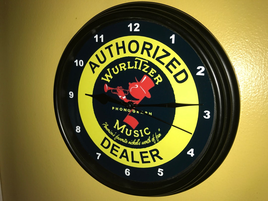 Wurlitzer Music Phonograph Juke Box Arcade Authorized Dealer Store Man ...