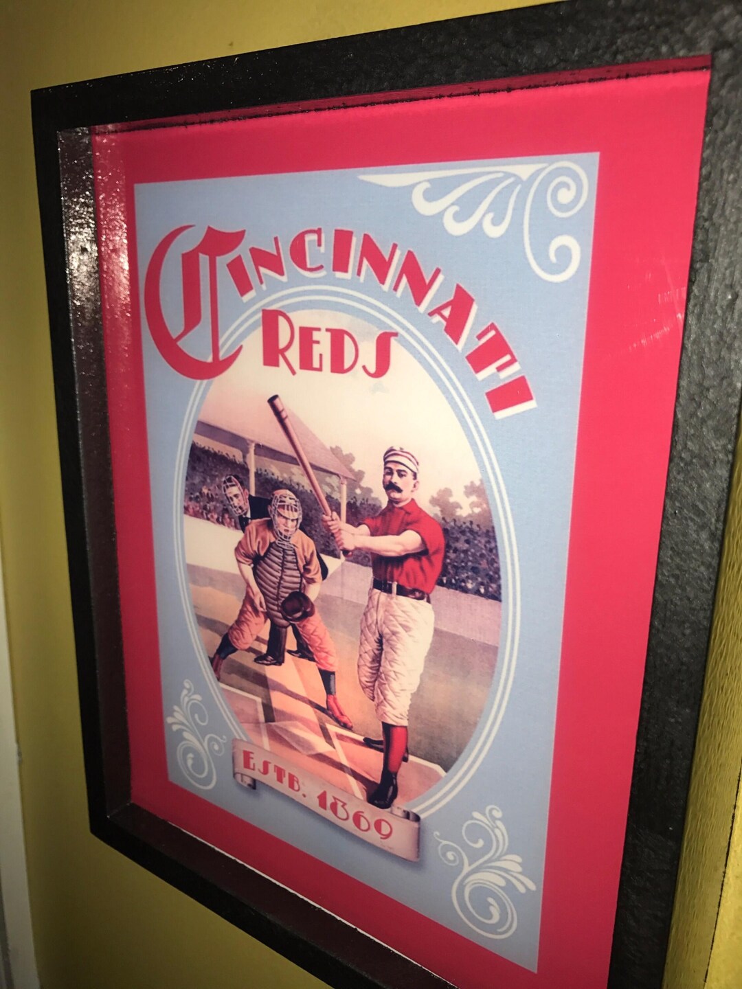 Cincinnati Reds Throwback Baseball Stadium Bar Advertising Man Cave ...