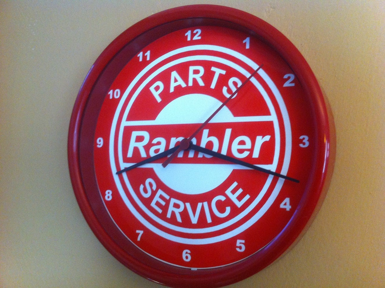 AMC Rambler Logo Motors Auto Mechanic Garage Bar RED Advertising Man ...