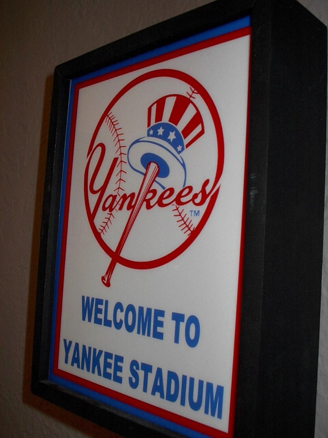 New York Yankees Throwback Baseball Stadium Bar Advertising Man Cave ...