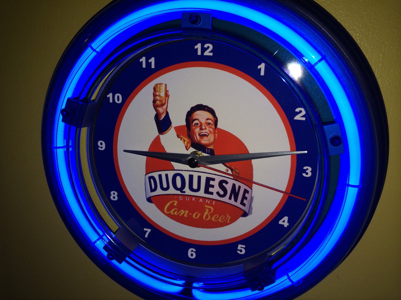 Duquesne Duke Beer Bar Advertising Man Cave Blue Neon Wall | Etsy
