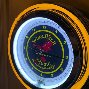 Wurlitzer Jukebox Phonograph Arcade Bar Advertising Man Cave YELLOW ...