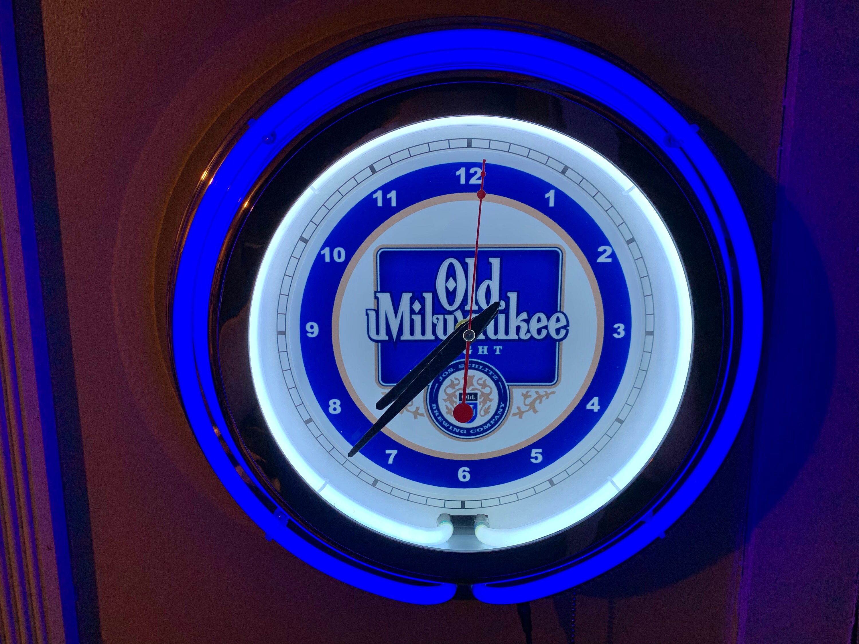 Lighted Advertising Clock for sale | Only 3 left at -75%