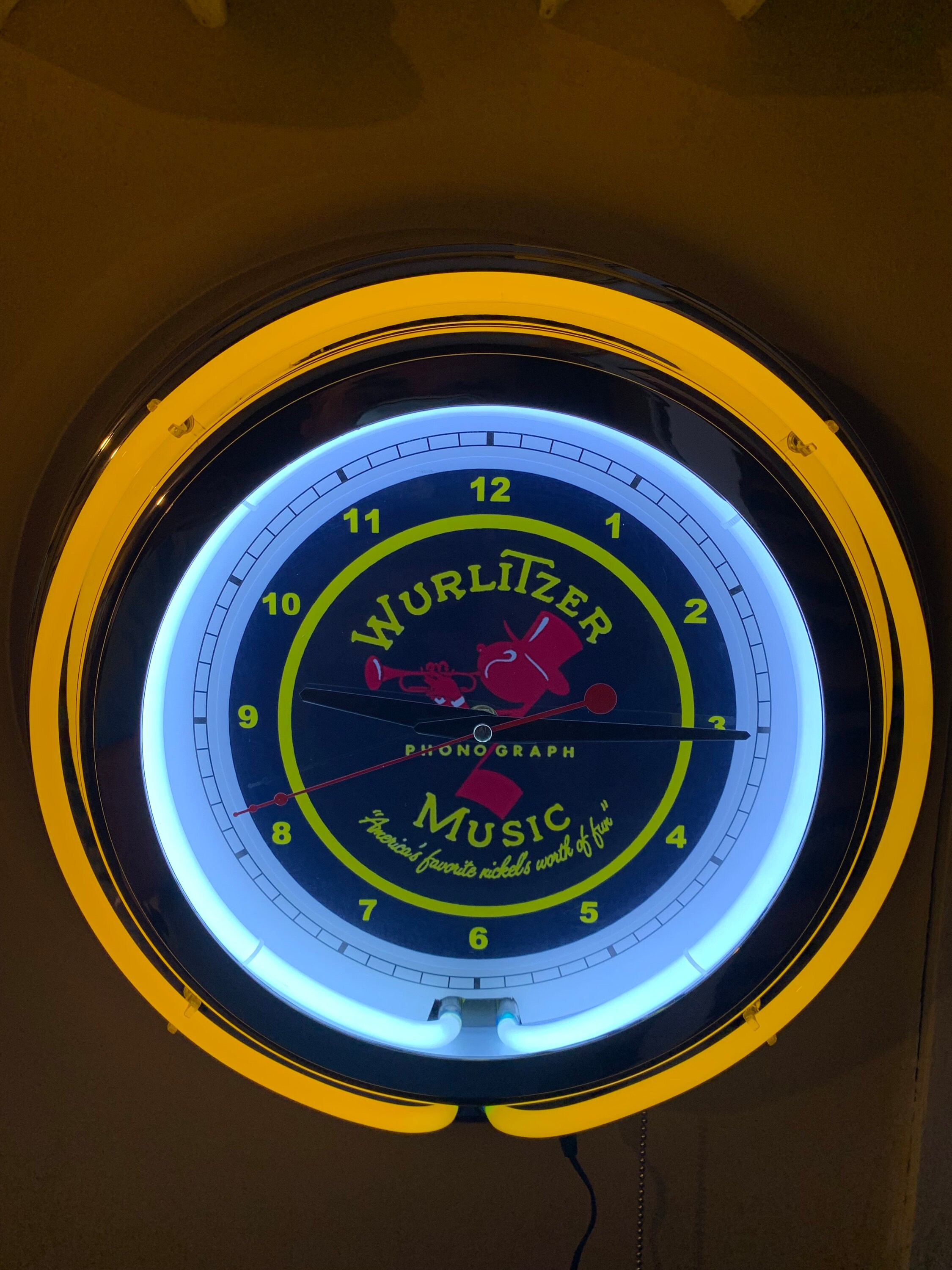 Wurlitzer Jukebox Phonograph Arcade Bar Advertising Man Cave YELLOW ...