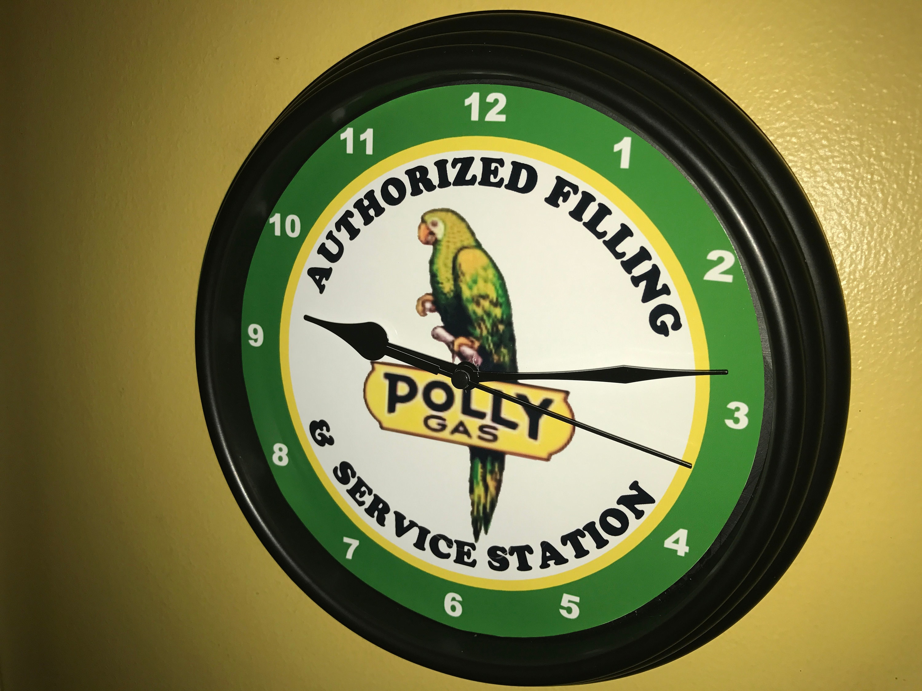 Polly Parrot Oil Gas Authfilling Service Station Garage Bar Advertising ...