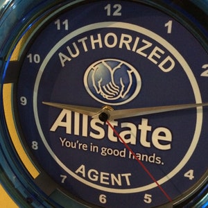 Allstate Insurance Agent Office Bar Advertising Man Cave Blue - Etsy