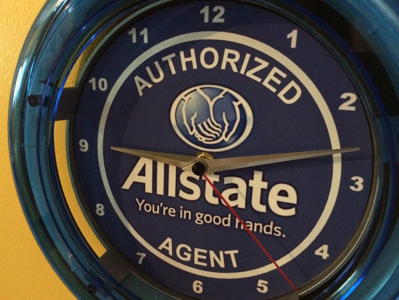 Allstate Insurance Agent Office Bar Advertising Man Cave Blue - Etsy