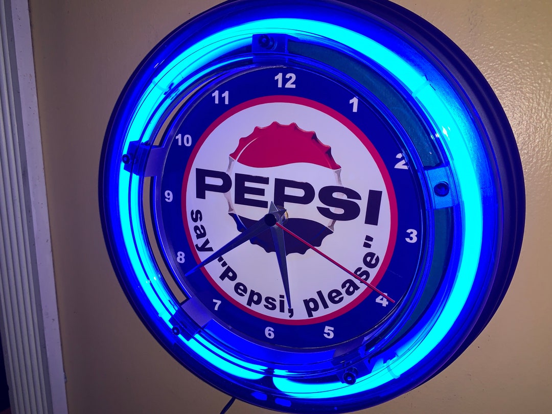 Pepsi Cola Say Please Soda Fountain Diner Kitchen Bar Advertising Man ...