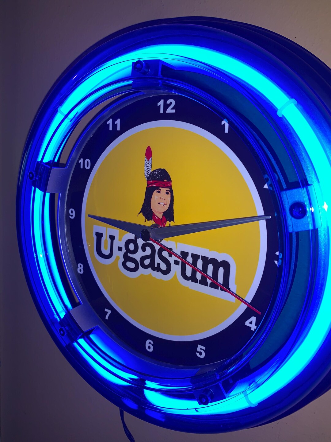 U Gas Um Oil Gas Station Garage Bar Advertising Man Cave Neon Wall ...