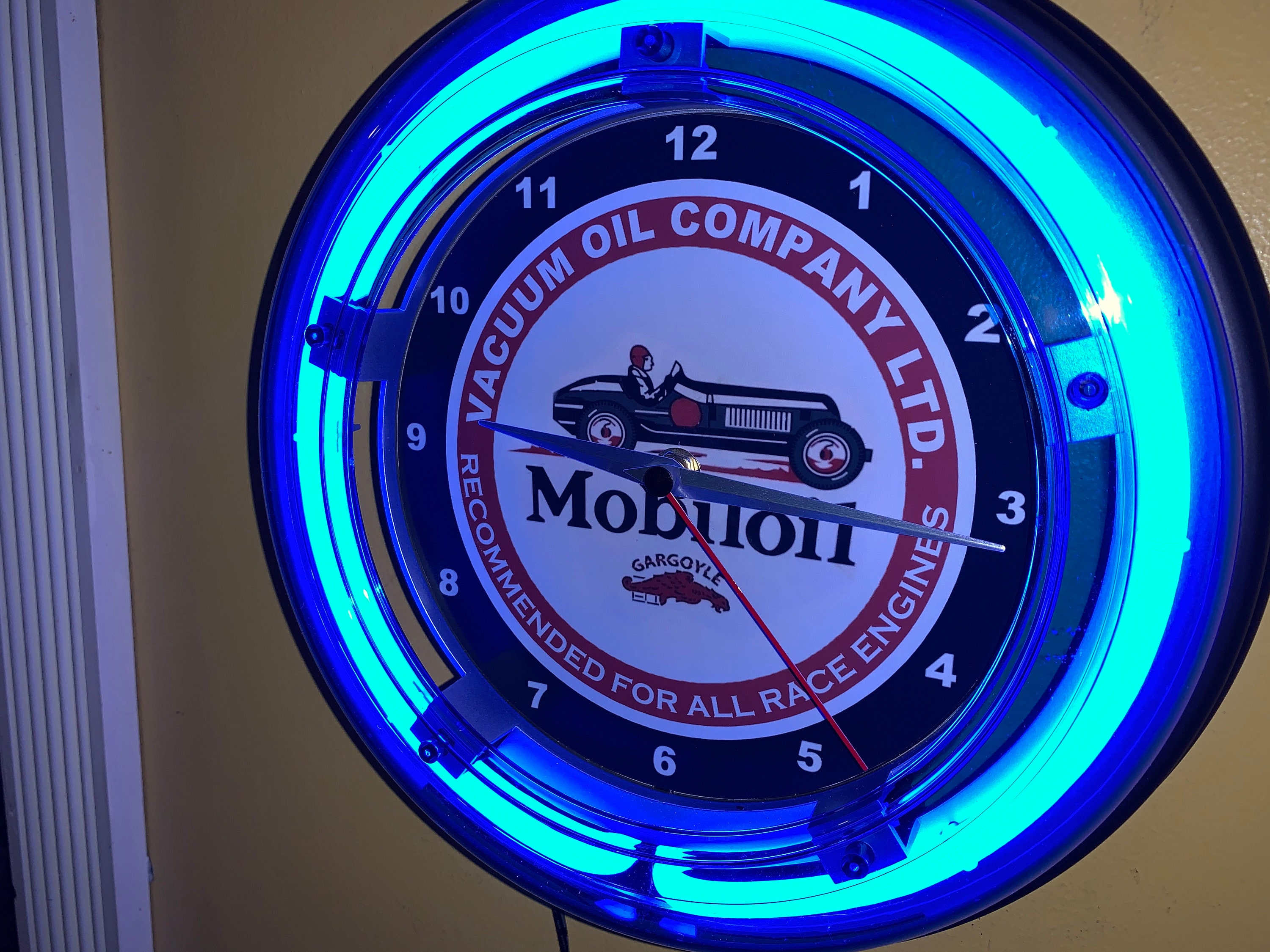 Mobil Racer Oil Gas Service Station Garage Bar Advertising Man Cave ...