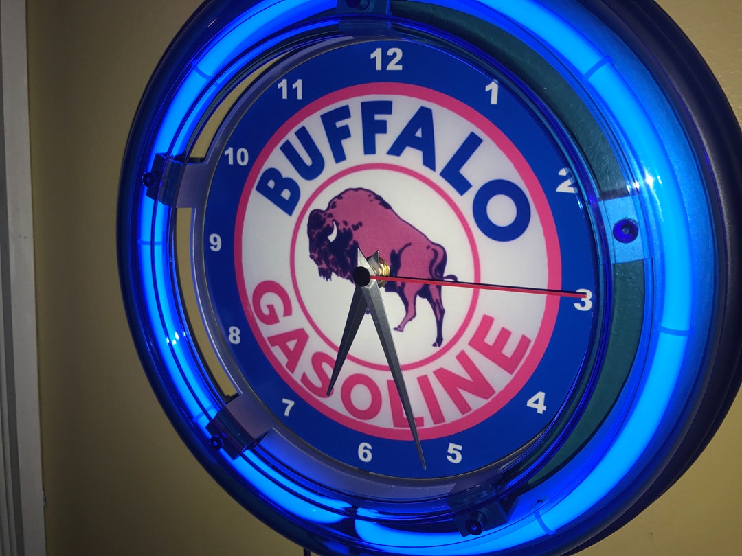 Buffalo Gasoline Gas Service Station Garage Bar Advertising Man Cave ...