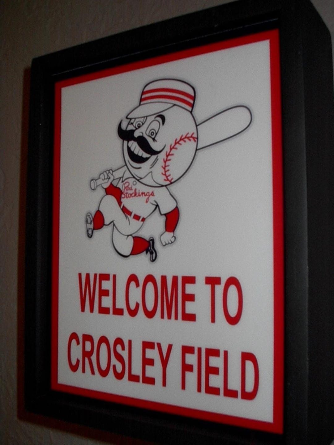 Cincinnati Reds Throwback Baseball Stadium Bar Advertising Man Cave ...