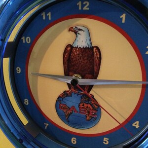 Case Eagle Farm Tractor Barn Garage Bar Advertising Man Cave Blue Neon ...