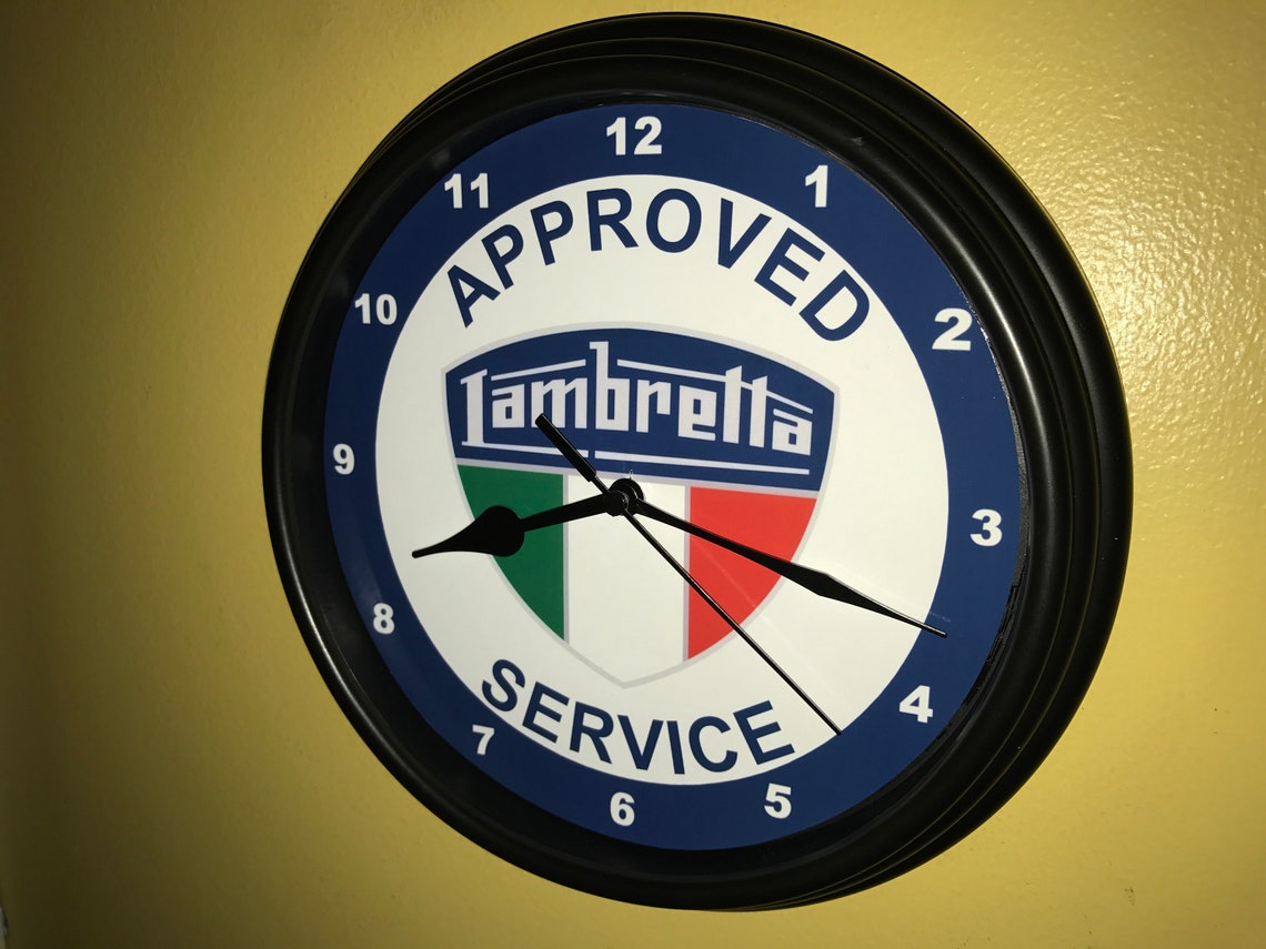 Lambretta Appservice Scooter Moped Motorcycle Garage Bar Advertising ...