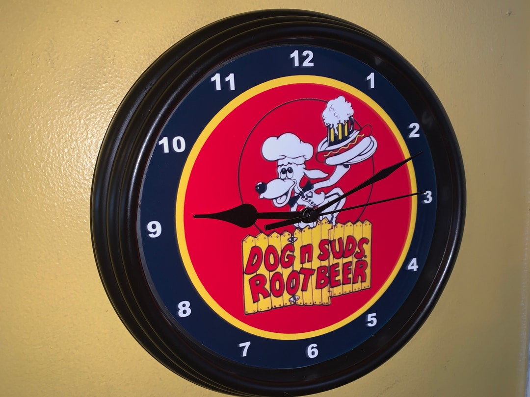 Dog N Suds Root Beer Soda Fountain Diner Kitchen Bar Advertising Wall ...