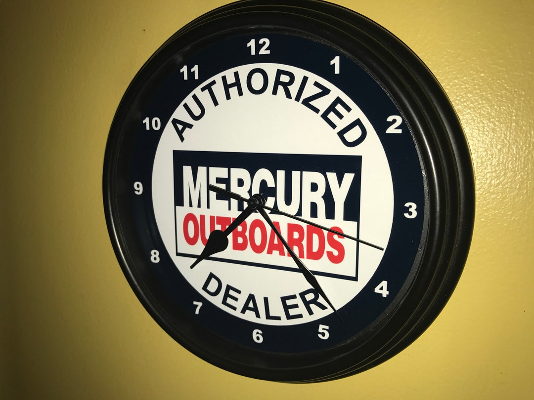 Mercury Outboard Fishing Boat Motor Authdealer Bar Garage Advertising ...