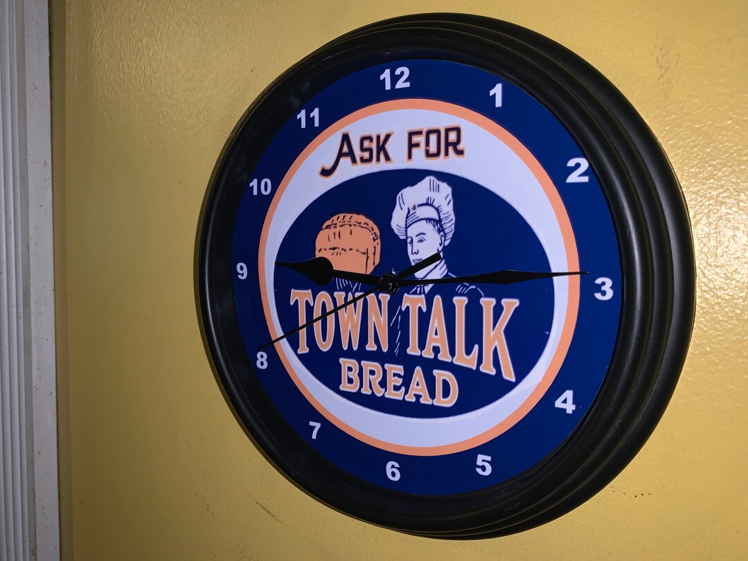 Town Talk Bread Bakery Restaurant Diner Kitchen Bar Advertising Wall ...
