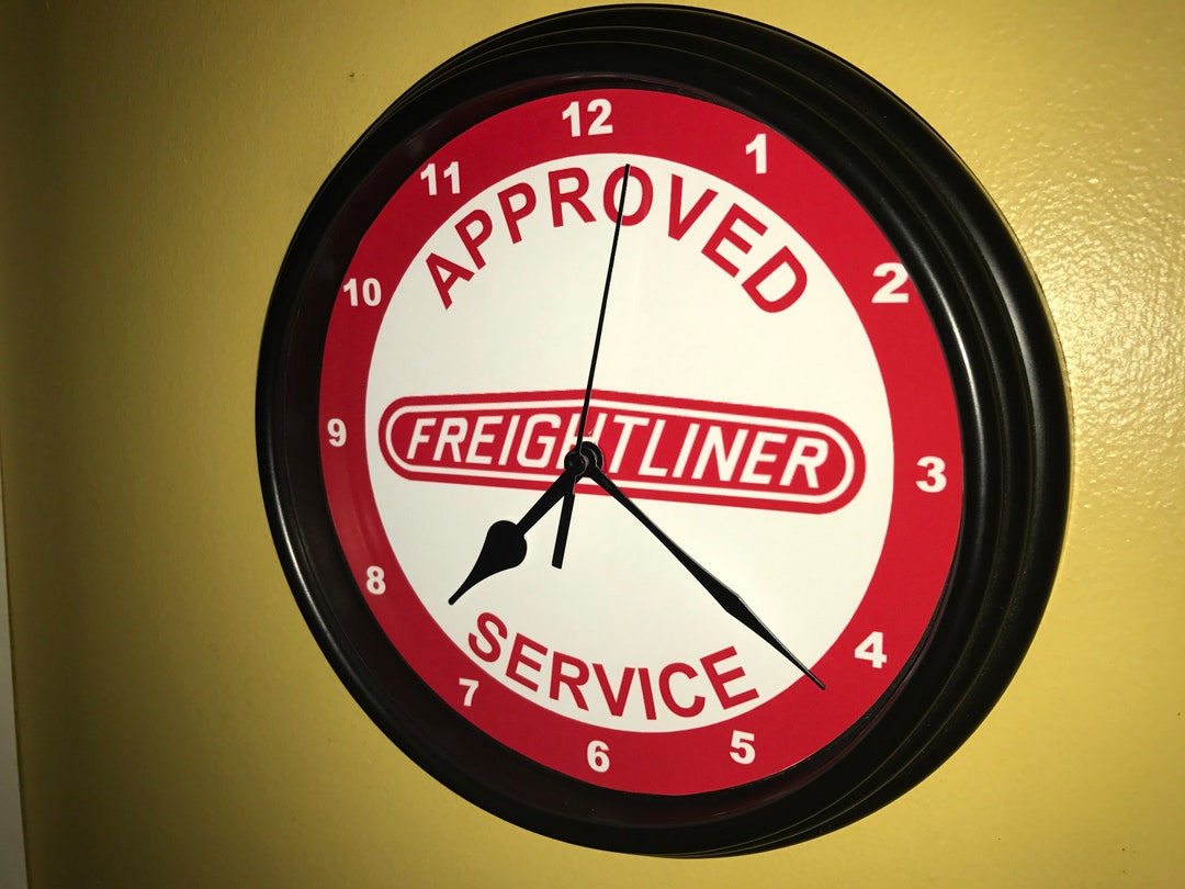 Freightliner Semi Truck Driver Rig Appservice Bar Garage Advertising ...