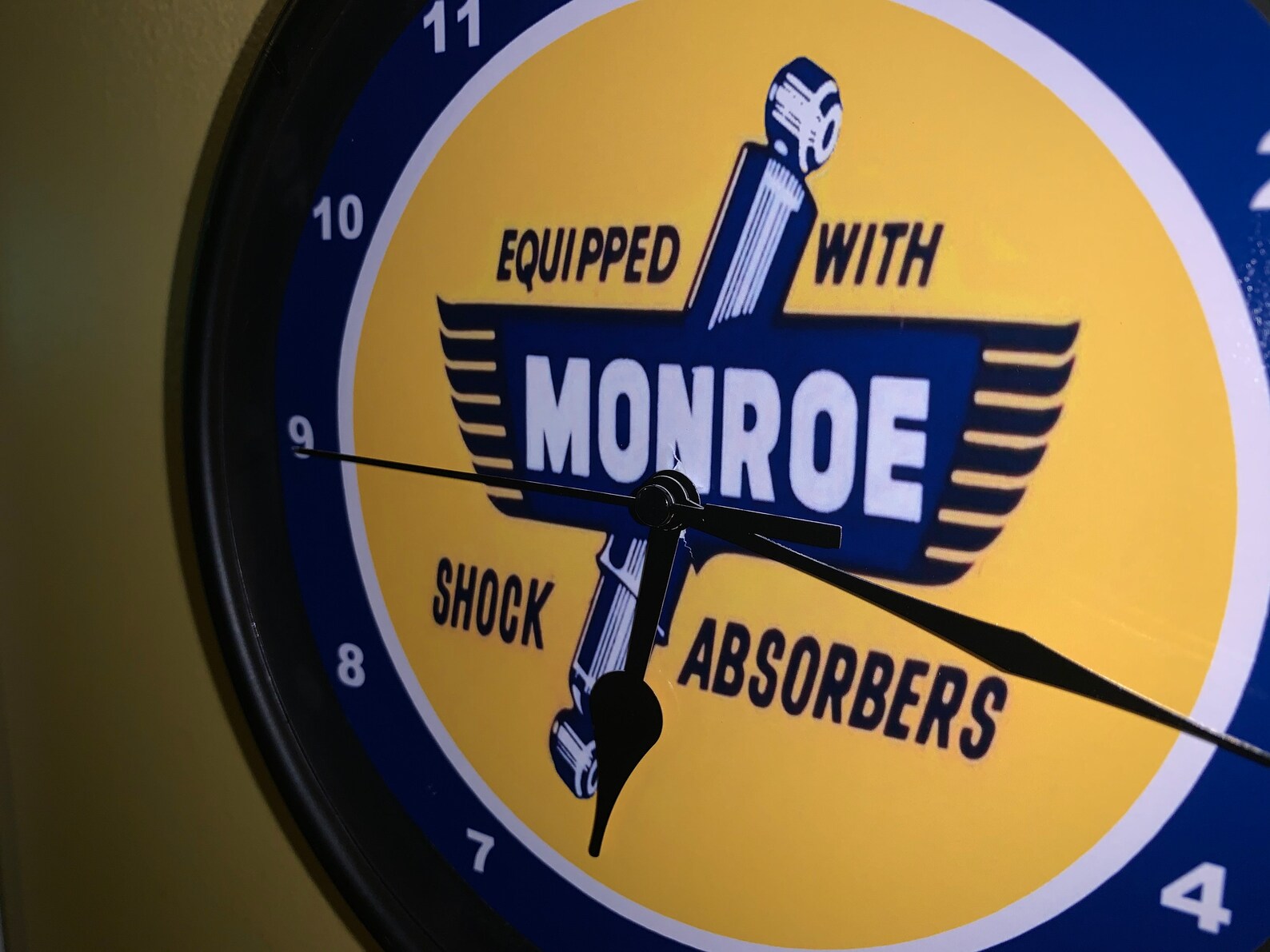Monroe Shocks Gas Service Station Mechanic Garage Bar Advertising Wall ...